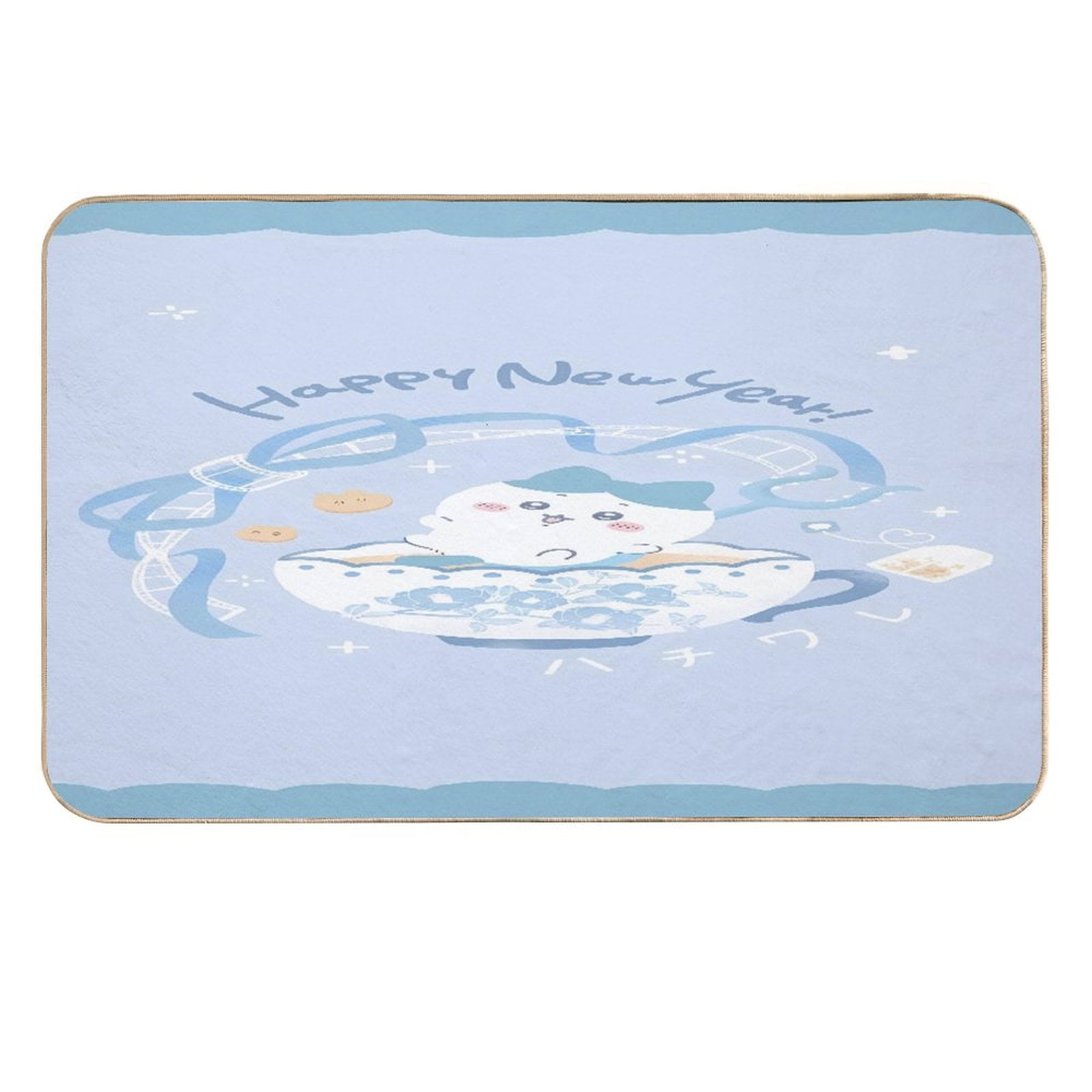 Chiikawa Hachiware Flannel Floor Mat Floor Mat Carpet Bathroom Mat Anti ...