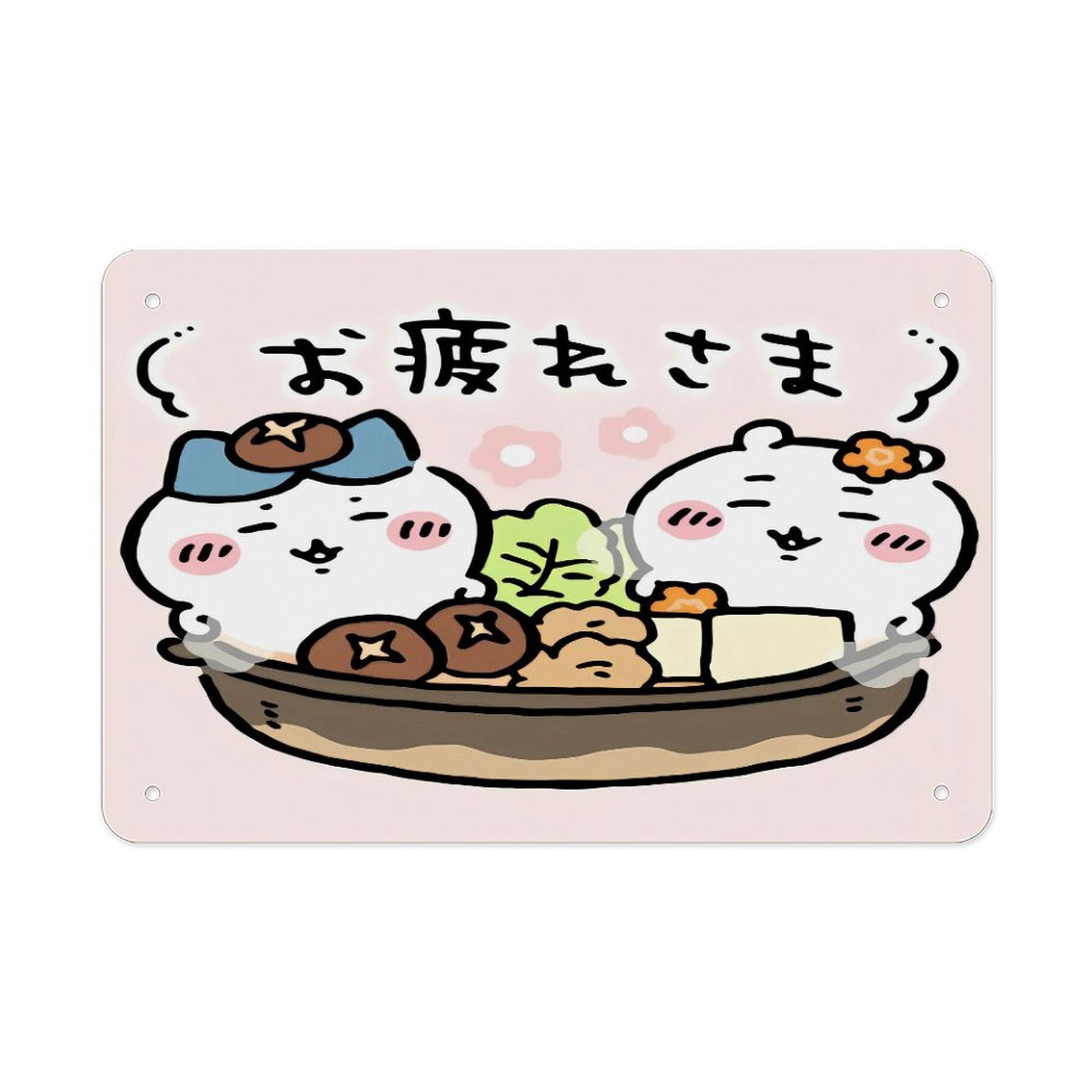 Chiikawa Hachiware Iron Sheet Painting Wall Hanging Decorations Wall ...