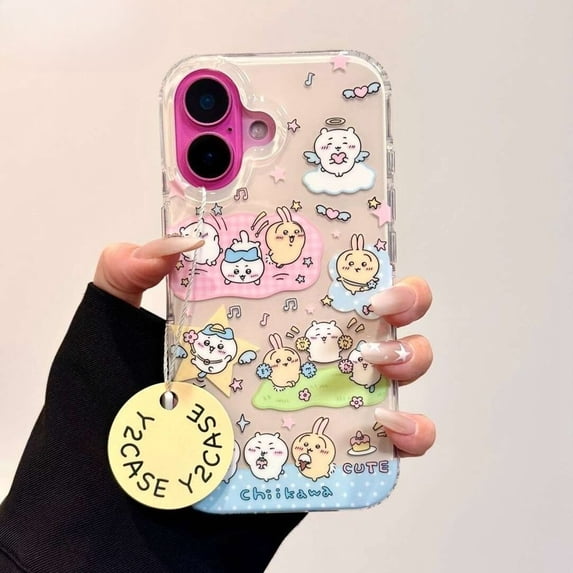 Chiikawa Hachiware Usagi Momonga suitable for iPhone 17 16 15 14 13 12 ...