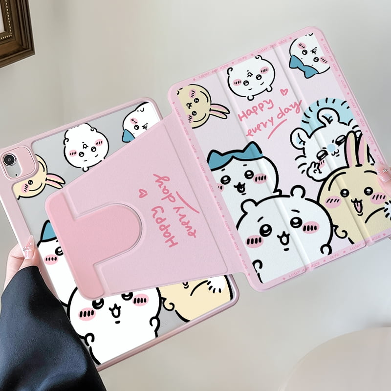 Chiikawa Ipad Case with Pen Slot for 2025 A16 11th 10th 10.9in Tablet ...