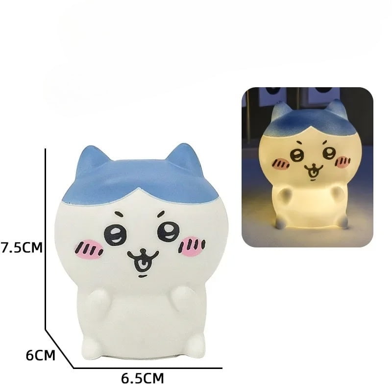 Chiikawa LED Night Light Hachiware Usagi Rabbit Lamp Bedroom Desktop ...
