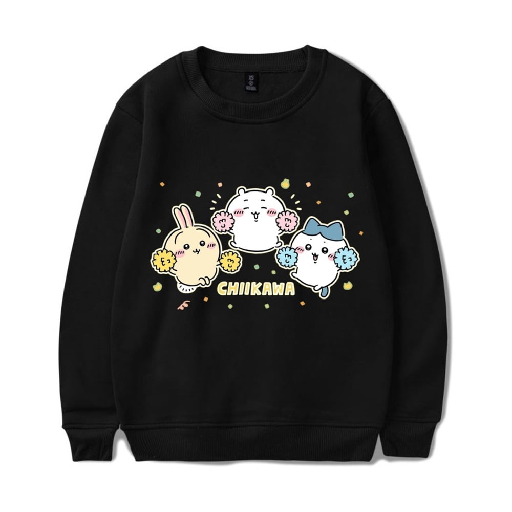Chiikawa Merch New Logo Printed Long Sleeve Classic Trend Sweatshirt ...