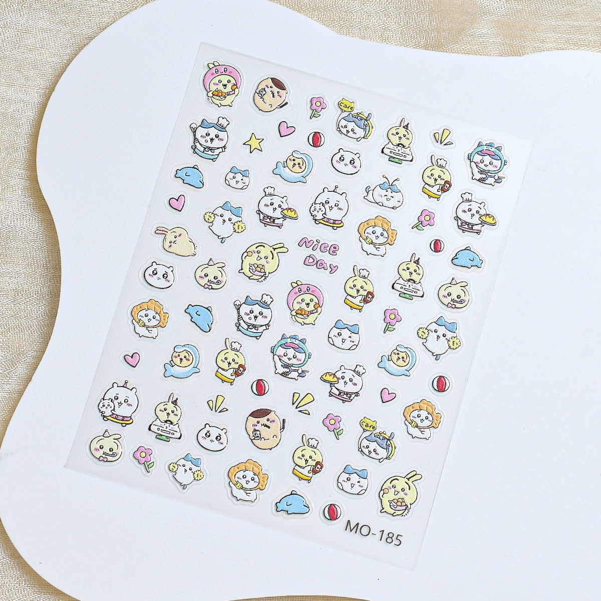 Chiikawa Nail Art Stickers Cute Jiikawa Xiaohachi Usaki Jiyi Embossed ...