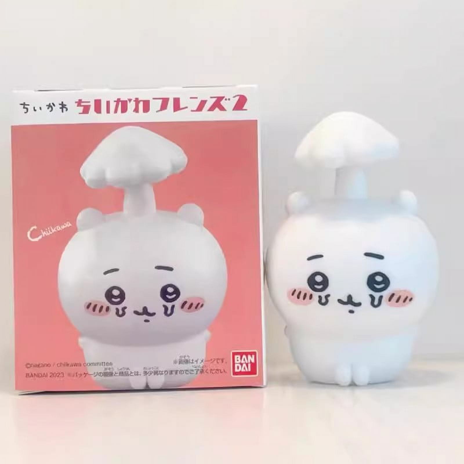 Chiikawa Parasitic Mushroom Self mocks Bear Guy Cute with Small Statues ...
