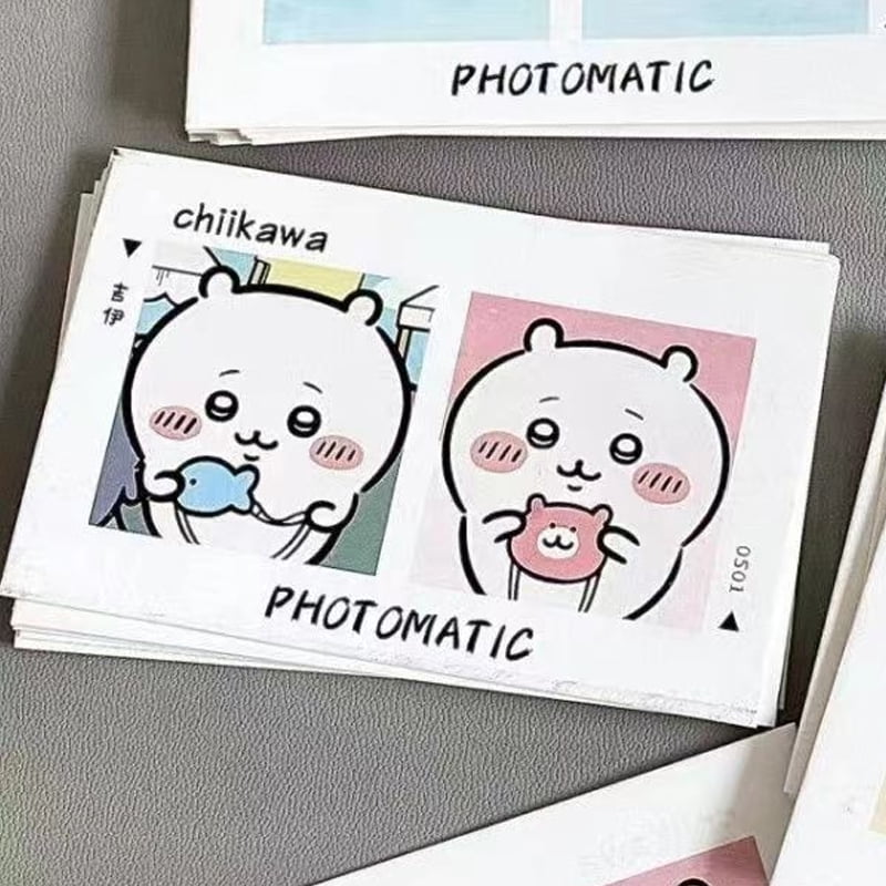 Chiikawa Peripheral Small Card Cartoon Character Double-sided Palace ...