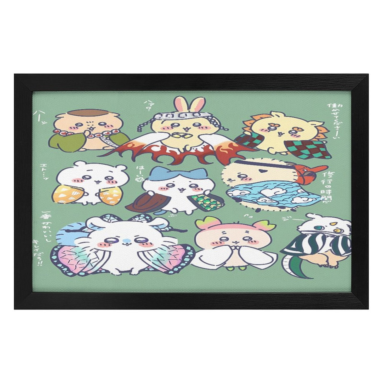 Chiikawa Plane Outer Frame Decorative Canvas Painting Wall Hanging Art ...