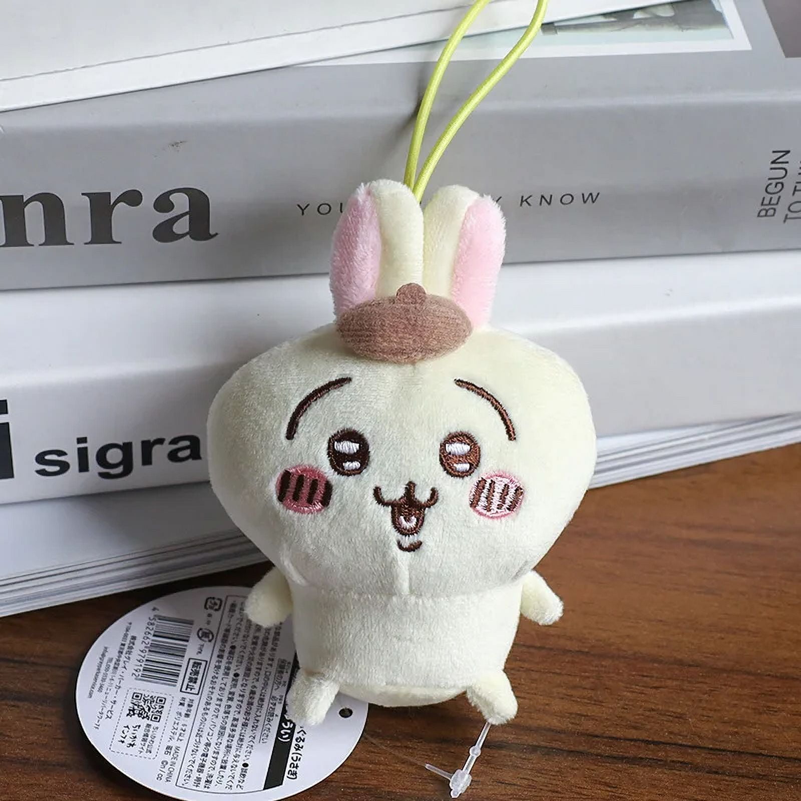 Chiikawa Plush Anime Peripherals USAGI Cute Car Keychain Girly Heart ...