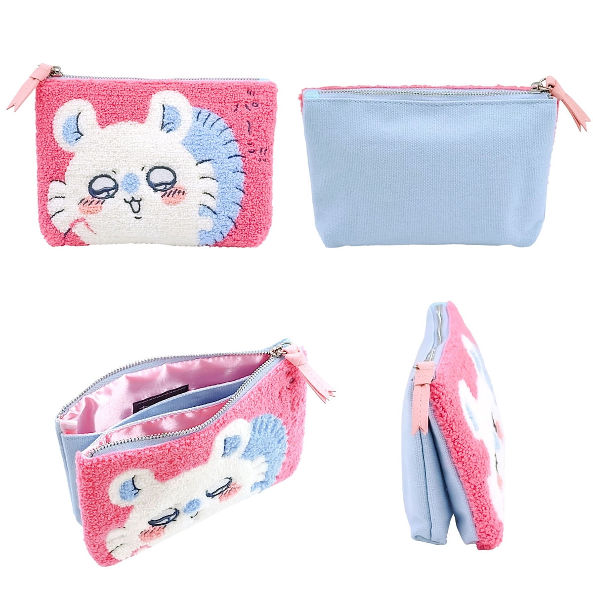 Chiikawa Plush Wallet Hachiware Usagi Cartoon Kawaii Embroidery Zipper ...