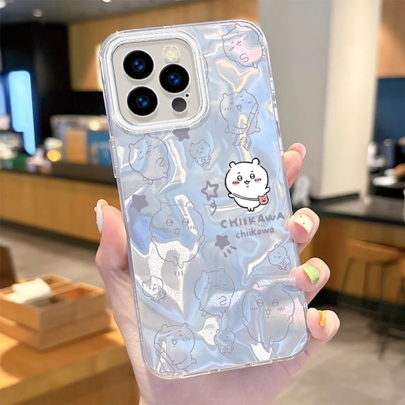 Chiikawa Reflective Camlet Phone Case for IPhone 16 15 14 Cover Cute ...