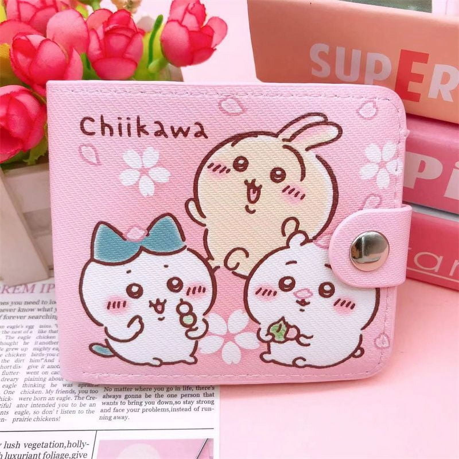 Chiikawa Short Wallet Cute Xiao Ba Usaqi with Card Space Photo Album ...
