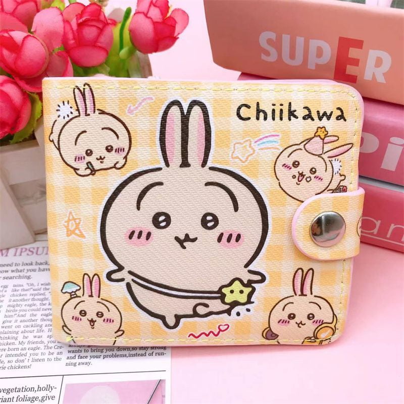 Chiikawa Short Wallet Cute Xiao Ba Usaqi with Card Space Photo Album ...