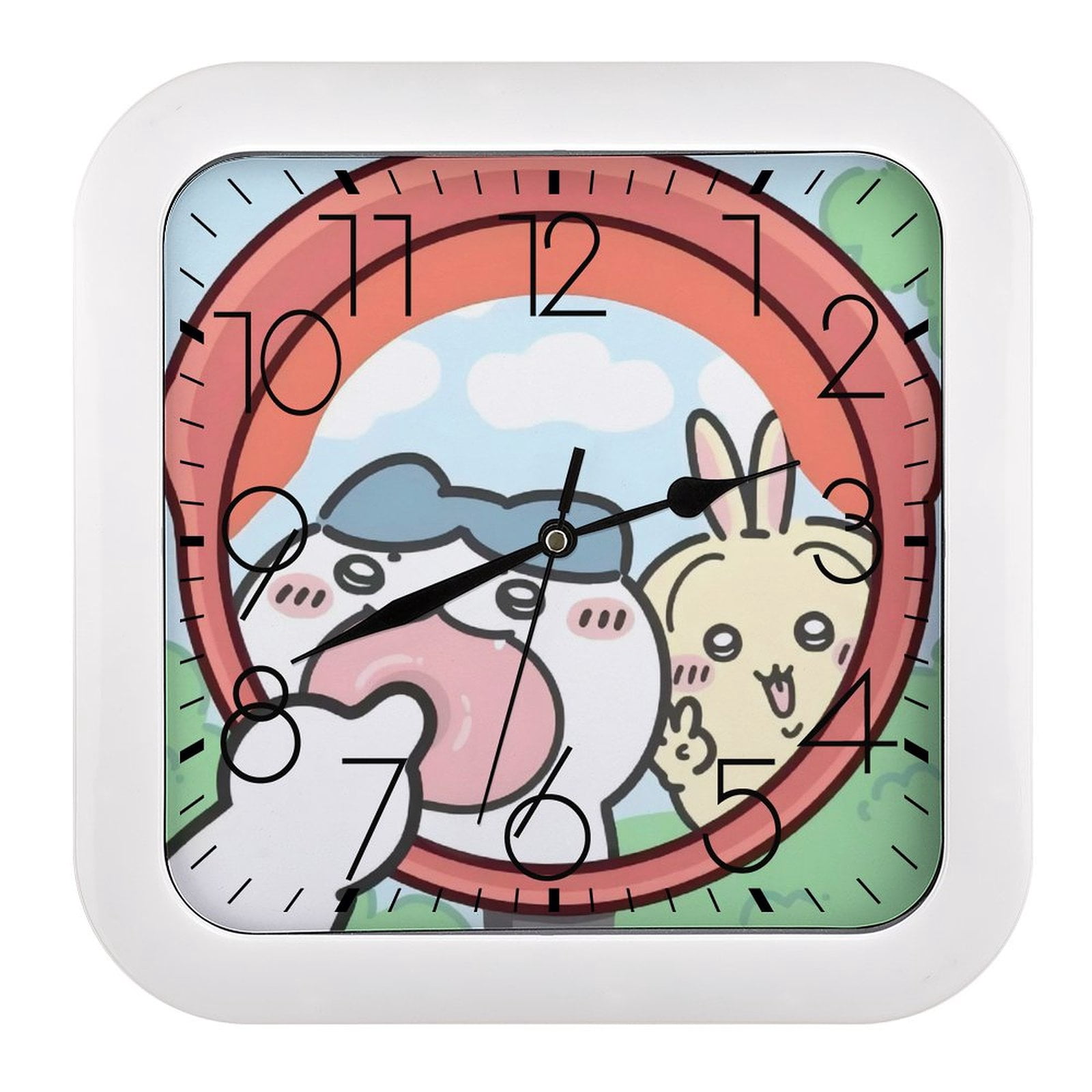 Chiikawa Square wall clock battery operated decorative - Walmart.com