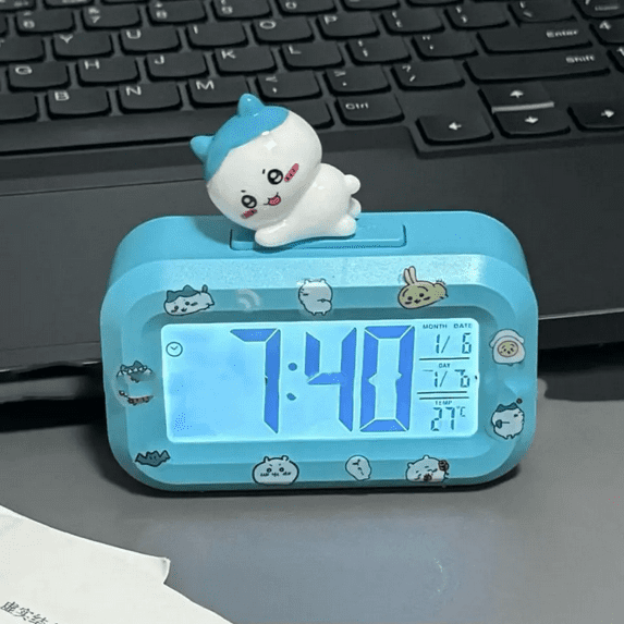 Chiikawa Style Multifunctional Alarm Clock For Learning Timed Night ...