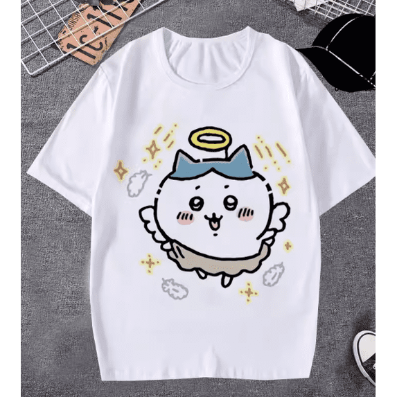 Chiikawa T-Shirts Crew Neck Tees Short Sleeve Clothes Classic Style ...