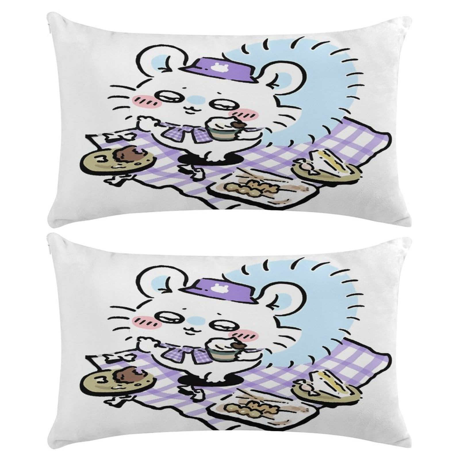 Chiikawa Throw Pillow Cover Super Soft Pillow Cover Sofa Decoration Set ...