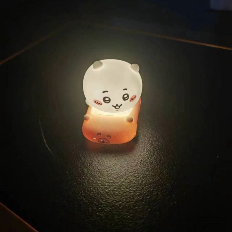 Chiikawa Usagi Cartoon Night Light Silicone Pat Light Bedroom Sleep ...