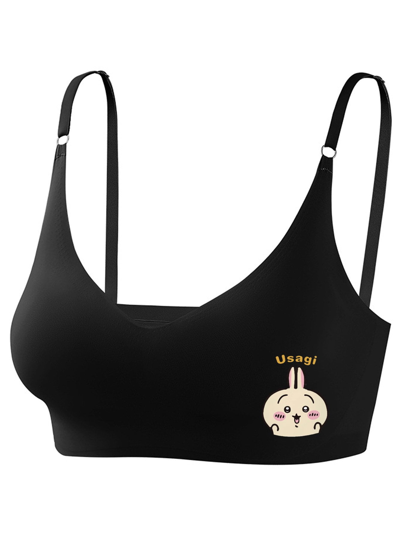 Chiikawa Usagi Women's Full Coverage Bra Lingerie Bra With Chest Straps Providing Comfortable ...