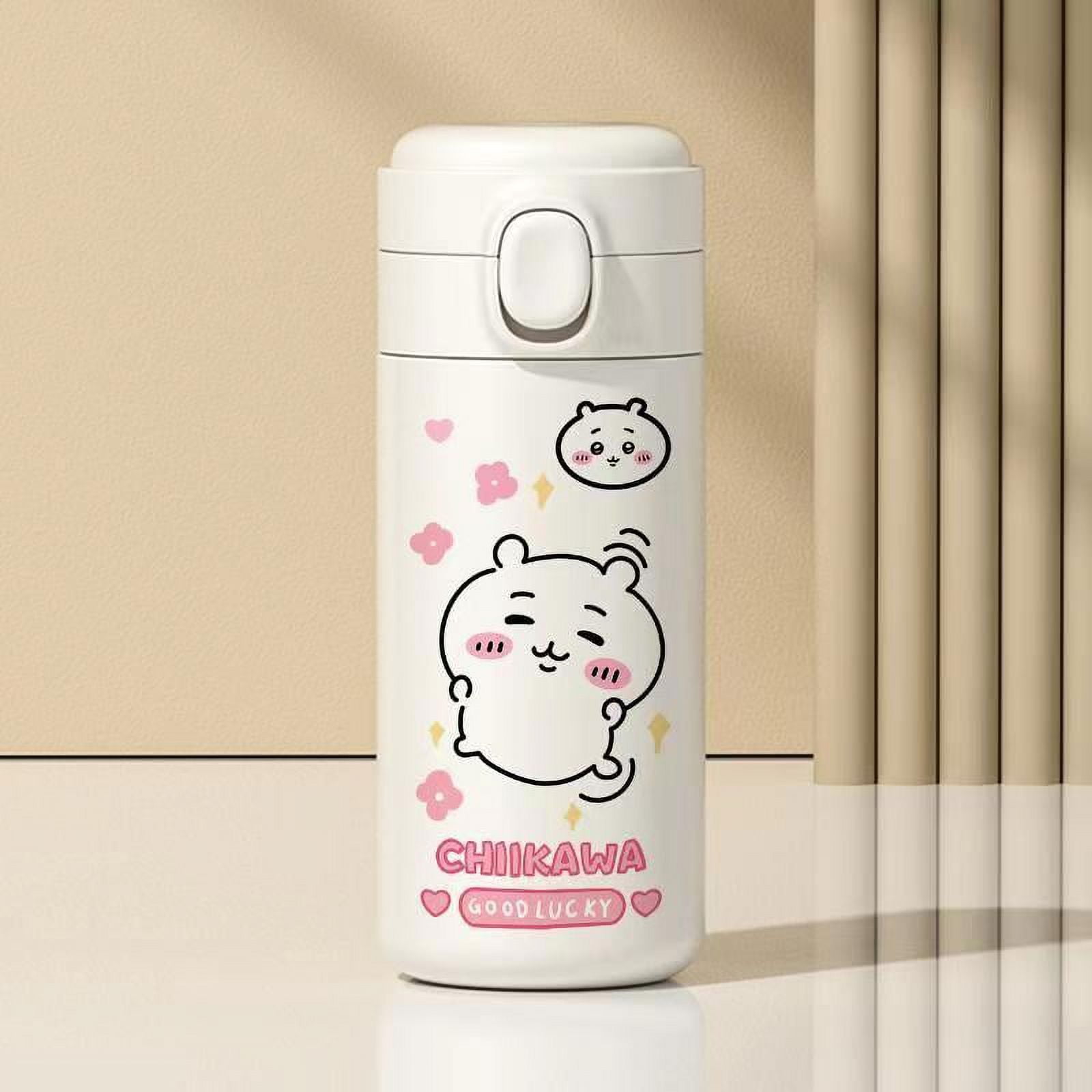 Chiikawa Usaki Thermos Cup Cute Cartoon Creative Pop-up Lid ハチワレ うさぎ ちい ...