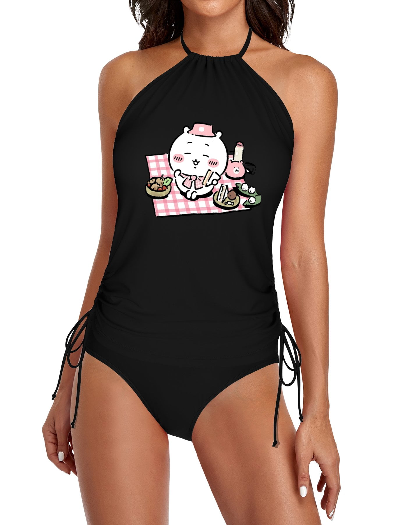 Chiikawa Women's Two-Piece Detachable Bra And Panties Swimsuit Set ...