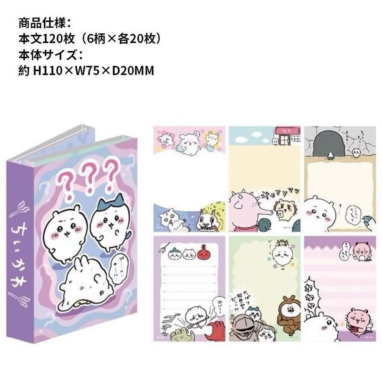 Chiikawa's Same Style Note Book Hachiware Jii Usaki Usagi Cartoon Sticky Note Message Notebook ...