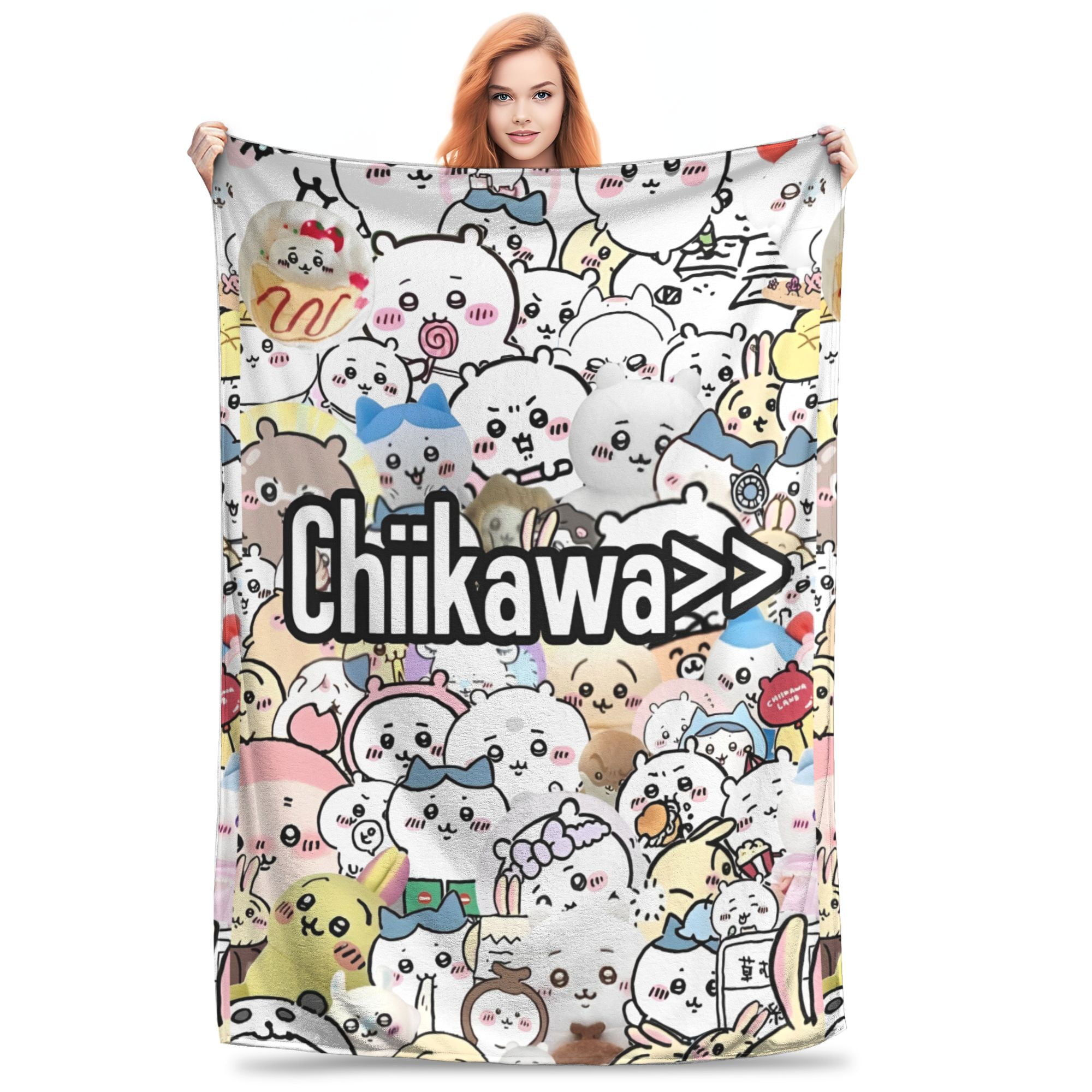 Chiikawas Hachiware Usagi Throw Blanket for Couch Soft Cozy Plush ...