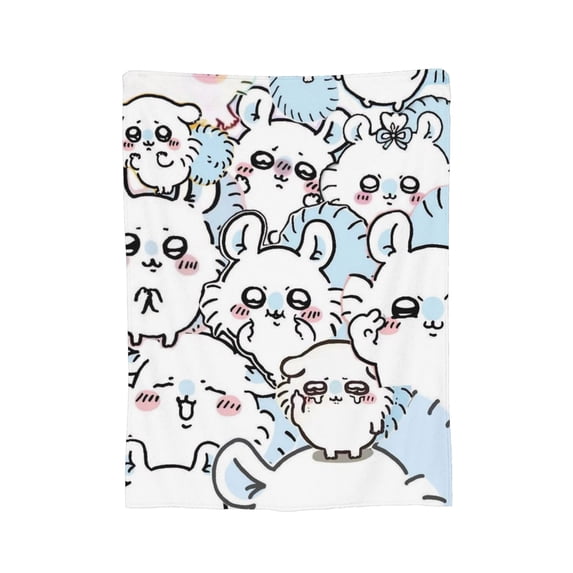 Chiikawas Momonga Blanket Flannel Textile Decor Multi-function Super ...