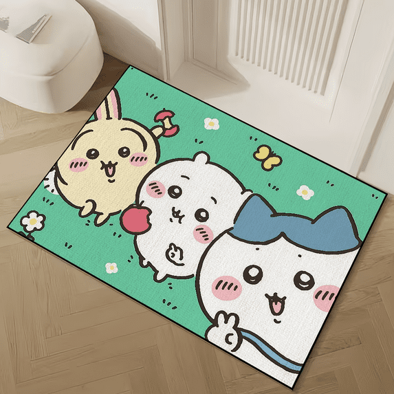 Chiikawas small carpet Rug kawaii Carpet Cartoon Home Decor Bedroom Mat ...