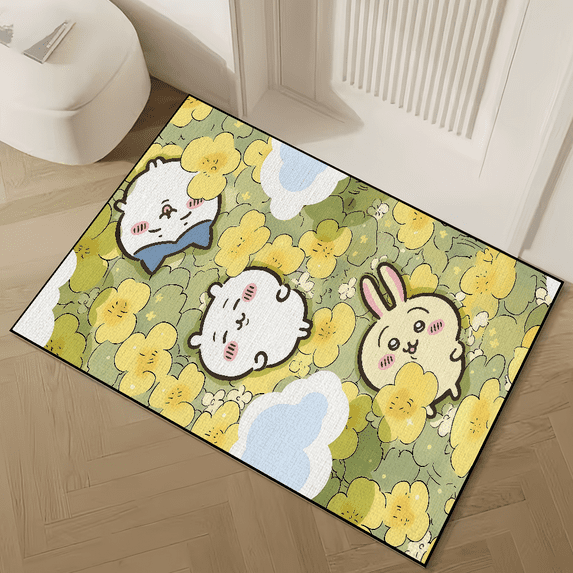 Chiikawas small carpet Rug kawaii Carpet Cartoon Home Decor Bedroom Mat ...
