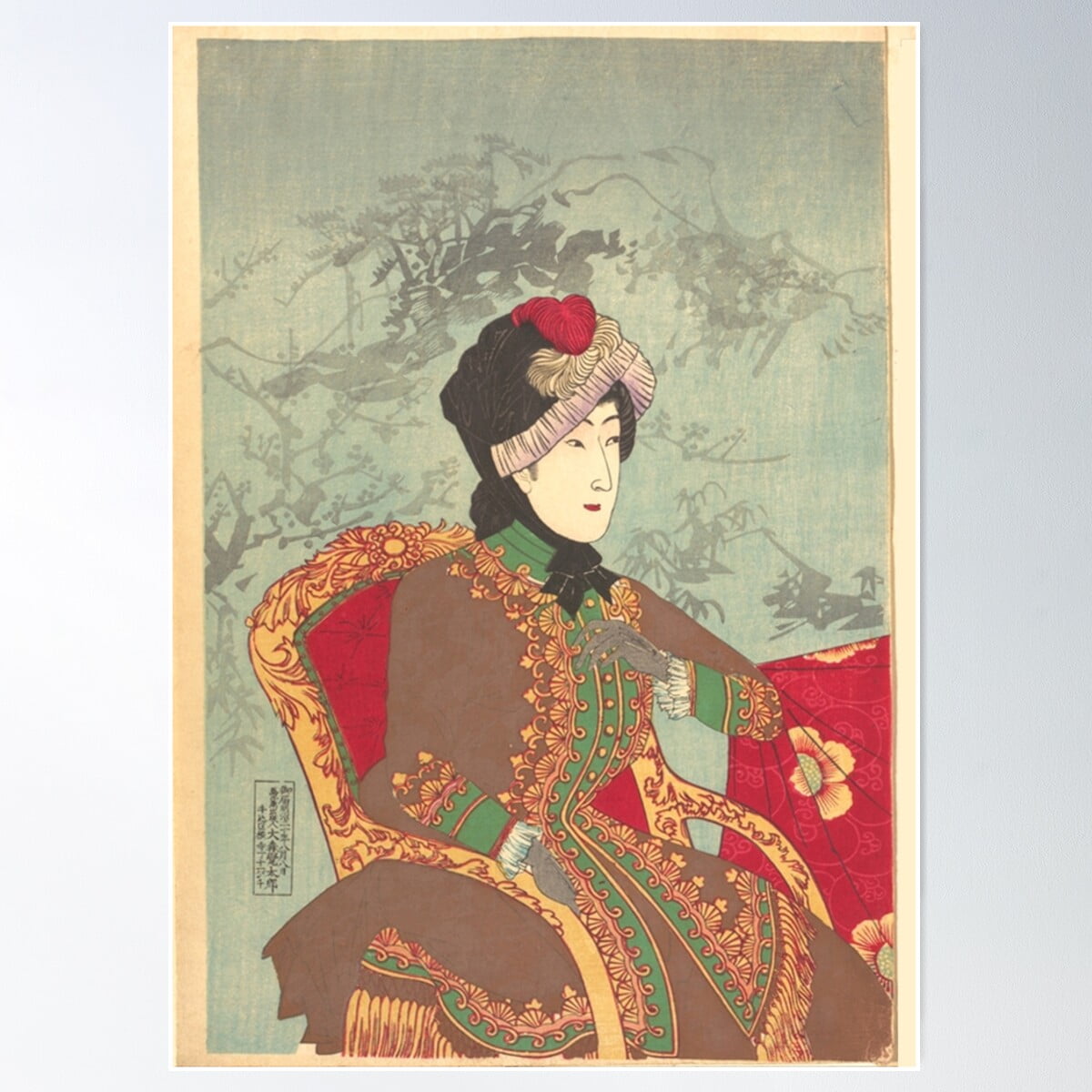 Chikanobu - Mirror Of Japanese Nobility - Ukiyo-E Art - Part I Poster ...
