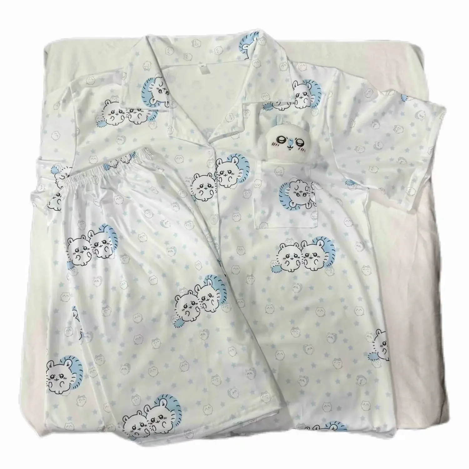Chikawas Flying Squirrel Pajamas Summer Momonga Cartoon Kawaii Short ...