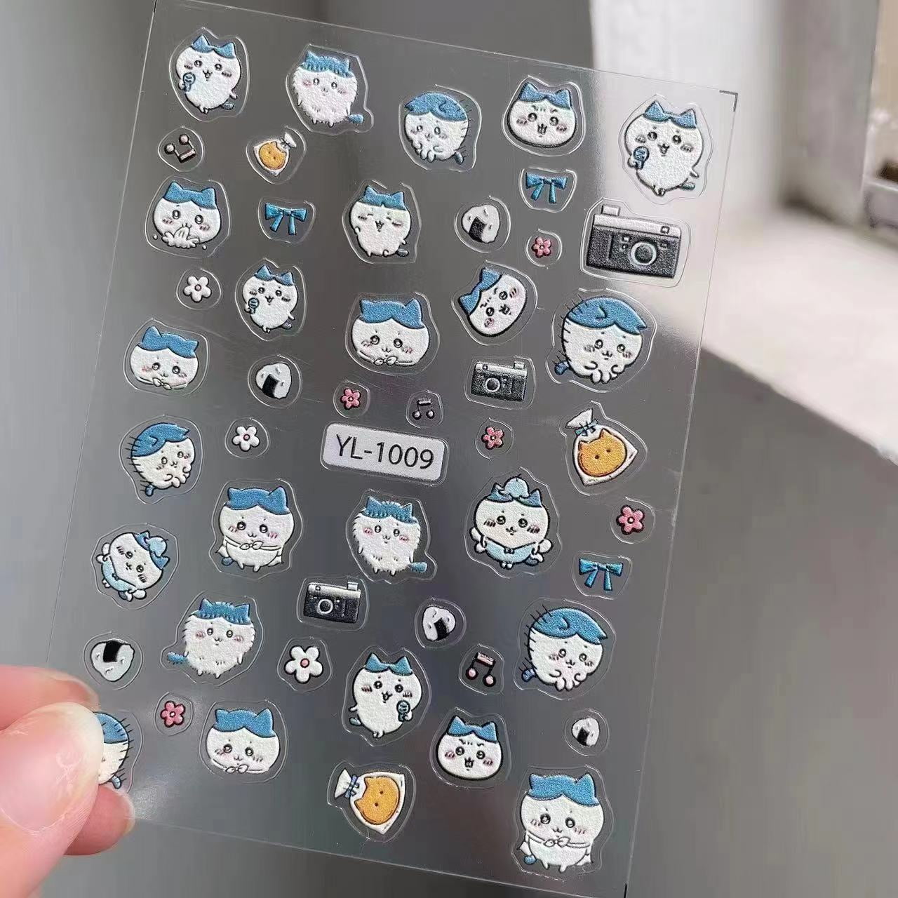 Chikawas Nail Art Sticker Cartoon Cute Hachiware USAGI Cartoon ...