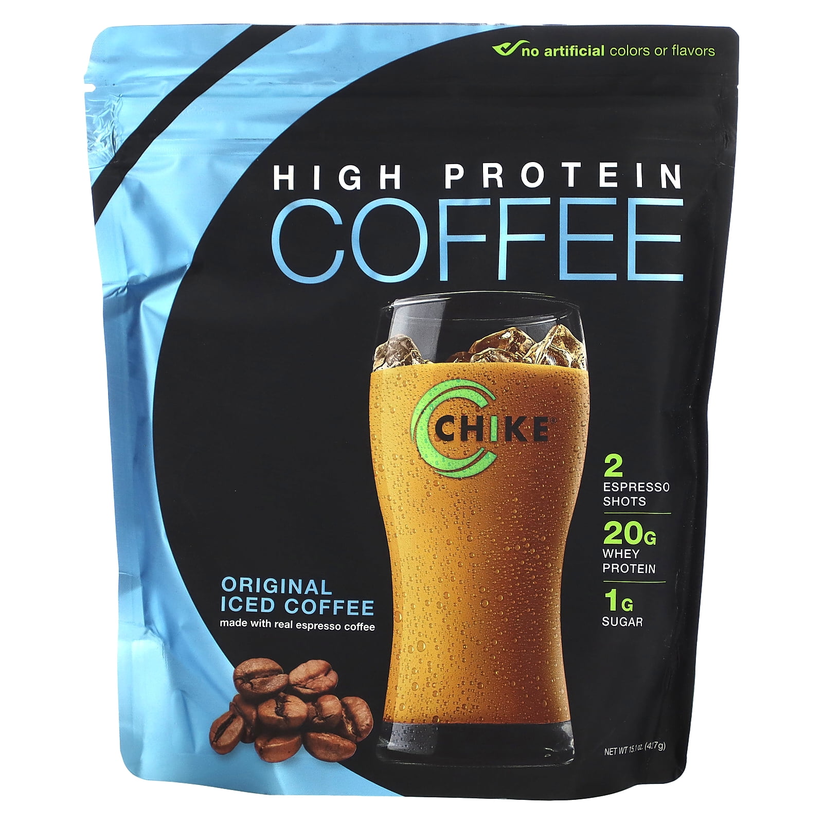 Chike Nutrition High Protein Iced Coffee Powder, Flavored Drink, 1.1 Lb ...