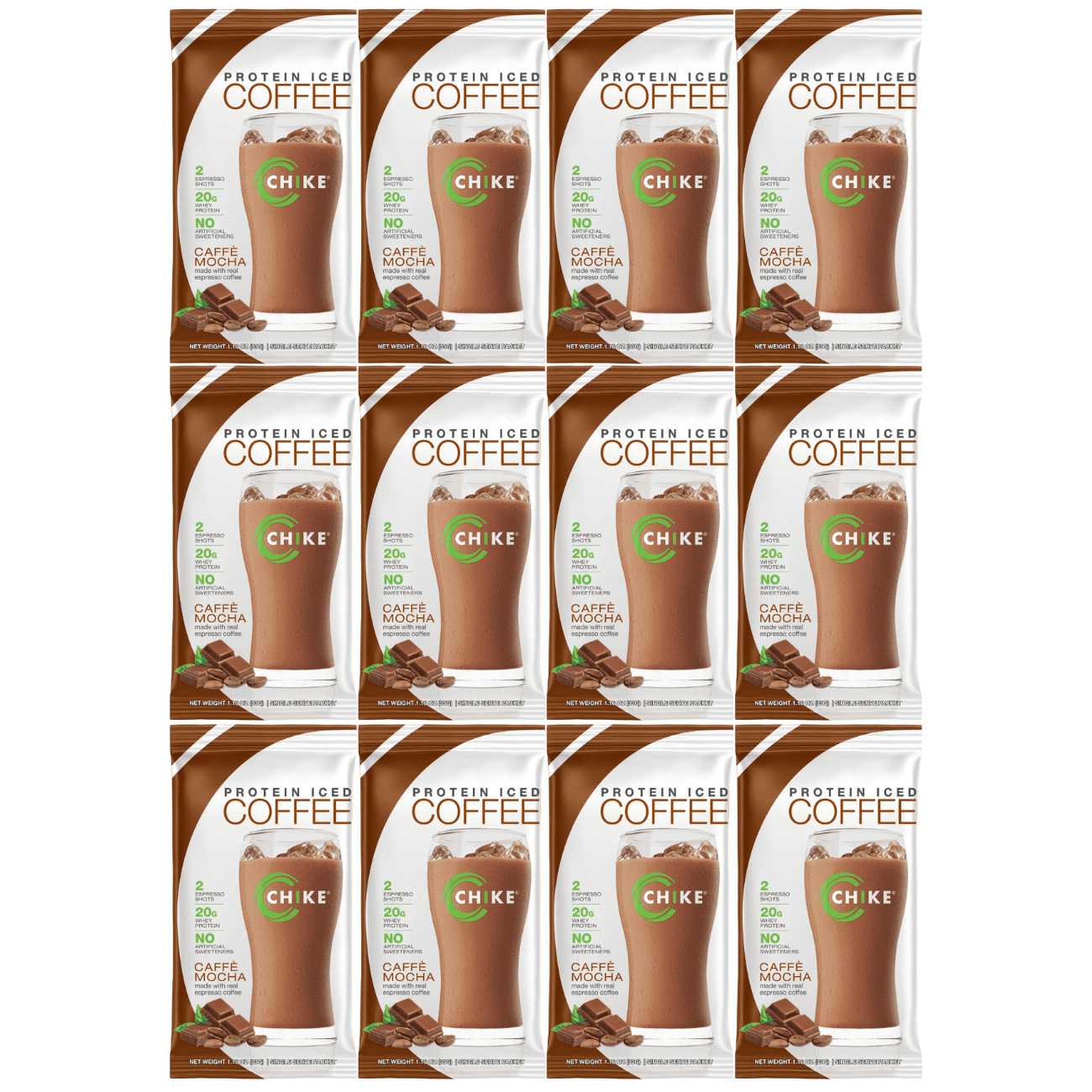 Chike Nutrition Natural High Protein Iced Coffee Single Packets - Caffè ...