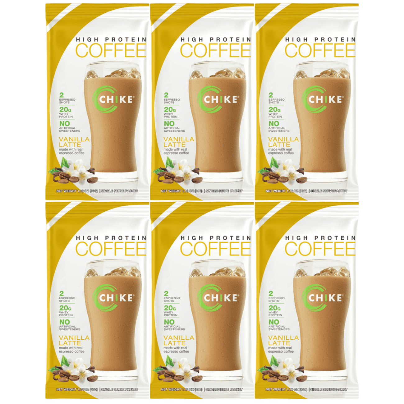 Chike Nutrition Natural High Protein Iced Coffee Single Packets ...