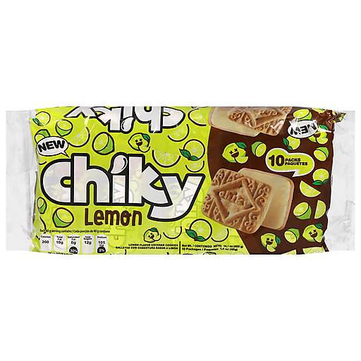Chiky Cookies, Lemon, 14. 1 oz total, 10 Individual Packs - Walmart.com