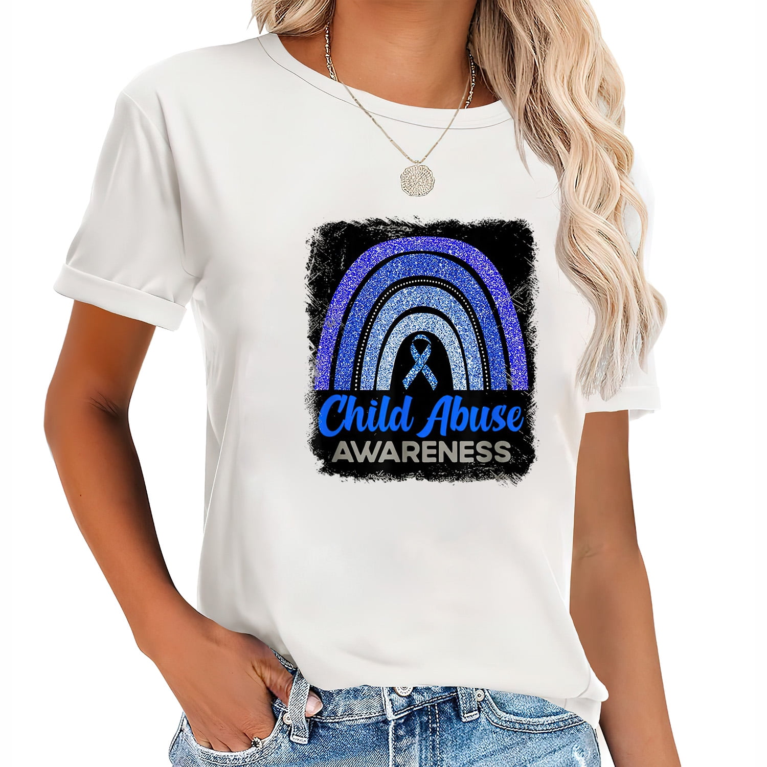 Child Abuse Awareness Rainbow Child Abuse Preventi Comfortable Short ...