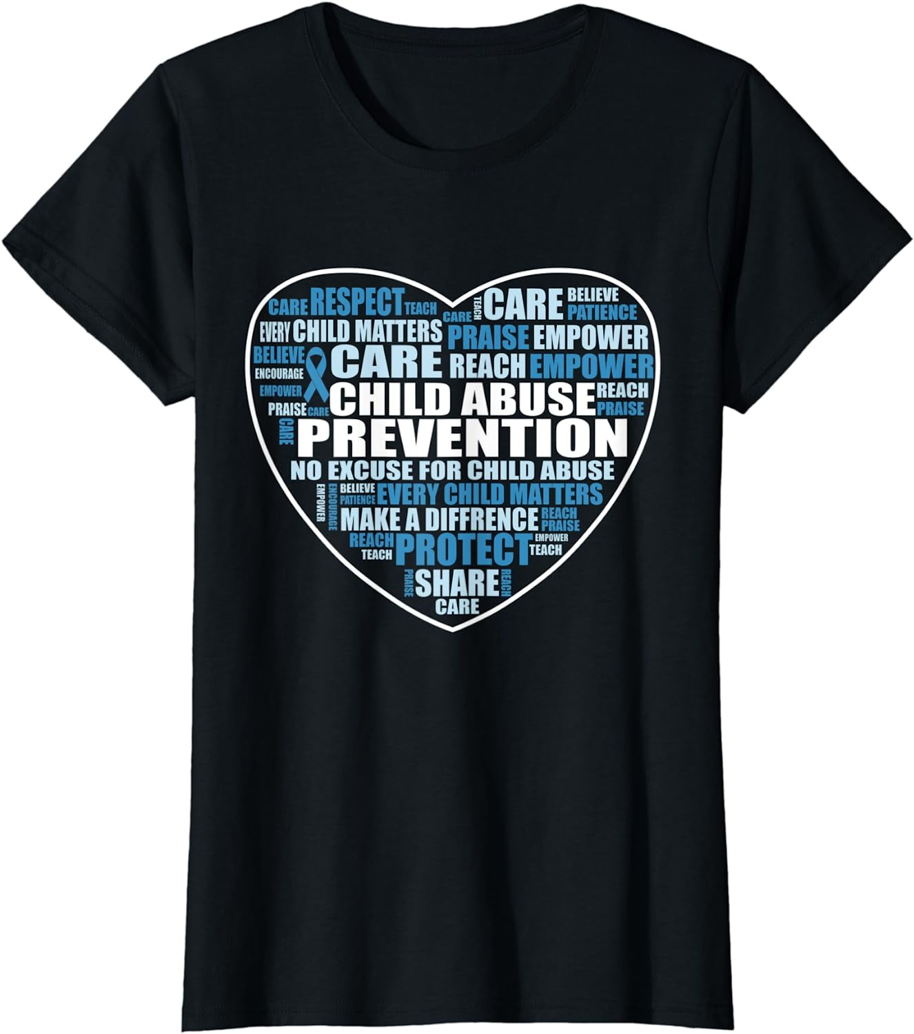 Child Abuse Prevention Awareness Costume Blue Ribbon T-Shirt - Walmart.com