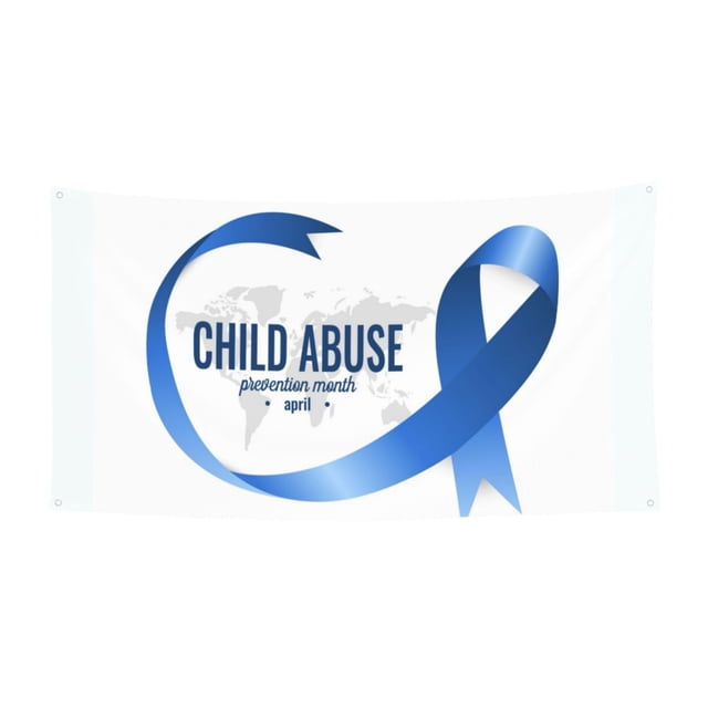 Child Abuse Prevention Awareness Month Banner Backdrop Flag Tapestry ...