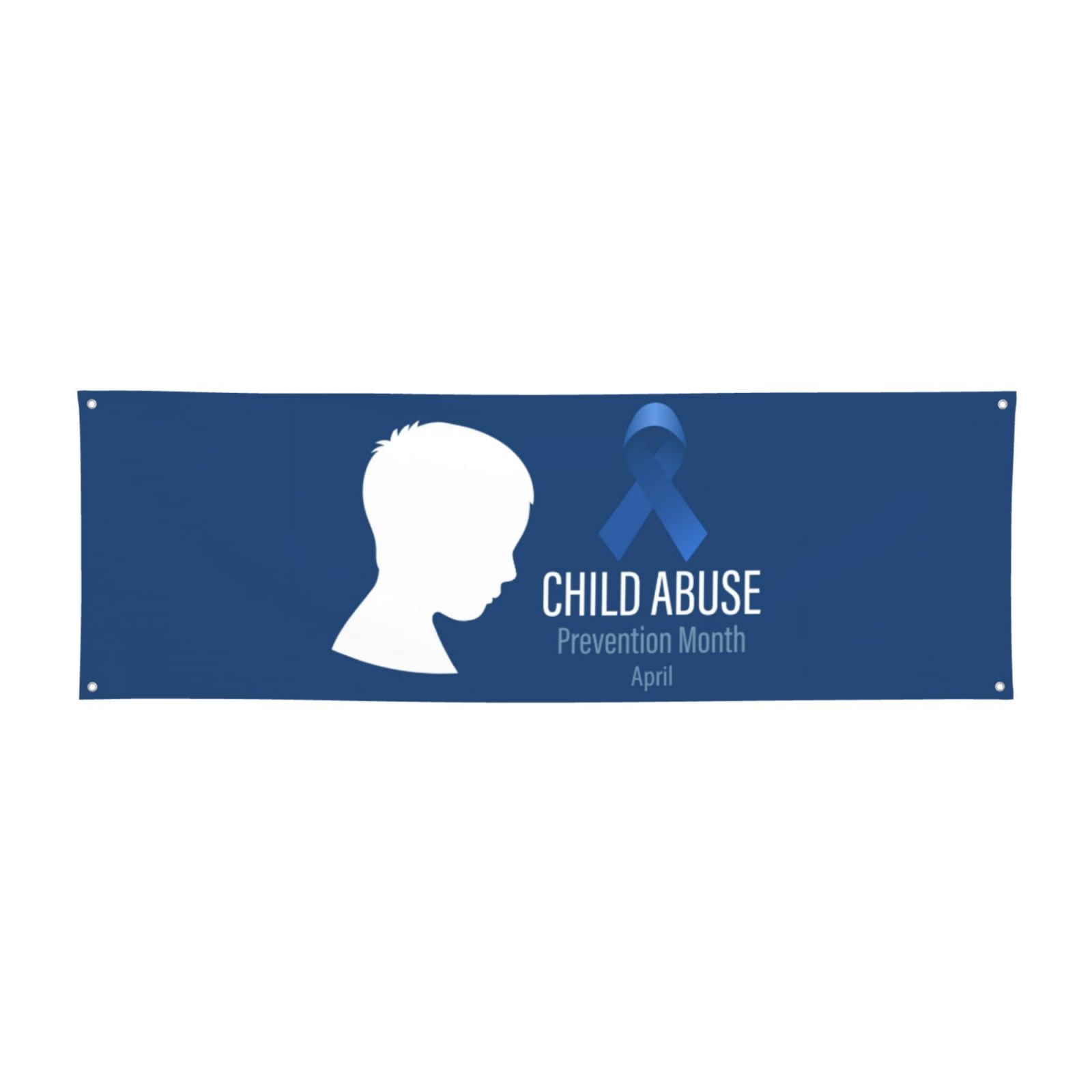 Child Abuse Prevention Awareness Month Banner Backdrop Porch Sign 24 x ...