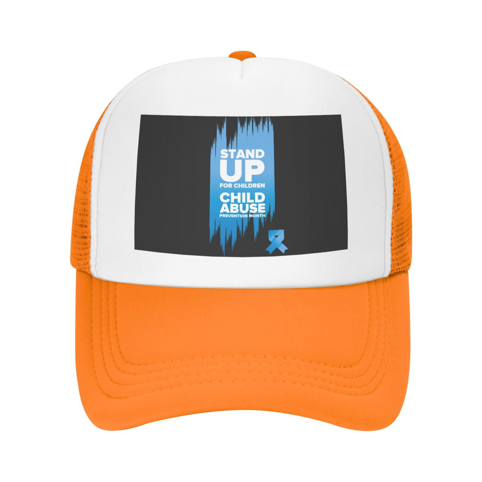Child Abuse Prevention Awareness Month Hats for Men Women Mesh Baseball ...