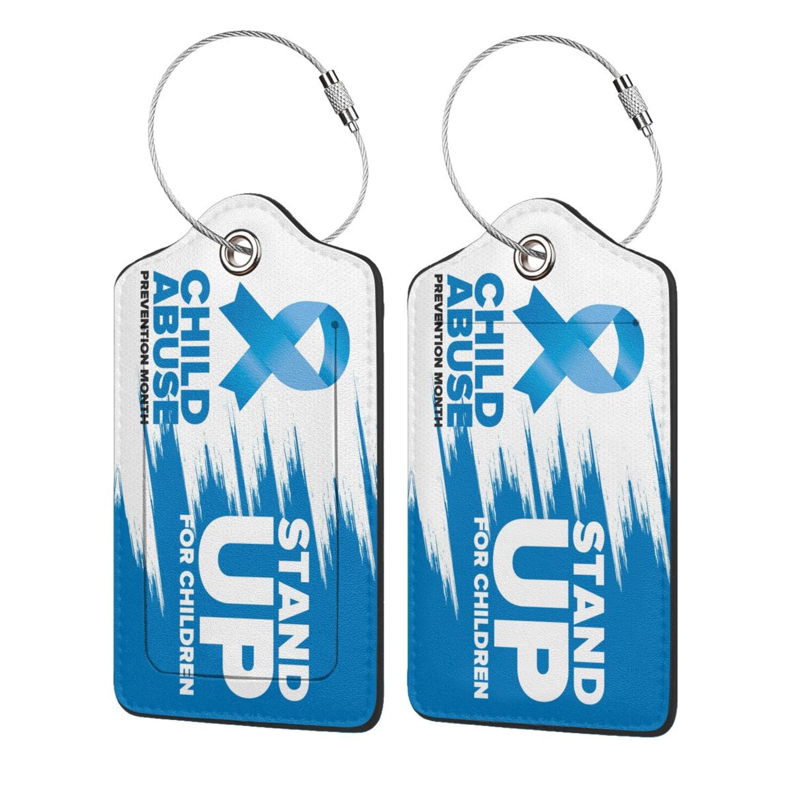 Child Abuse Prevention Awareness Month Luggage Tags for Suitcase Tags ...