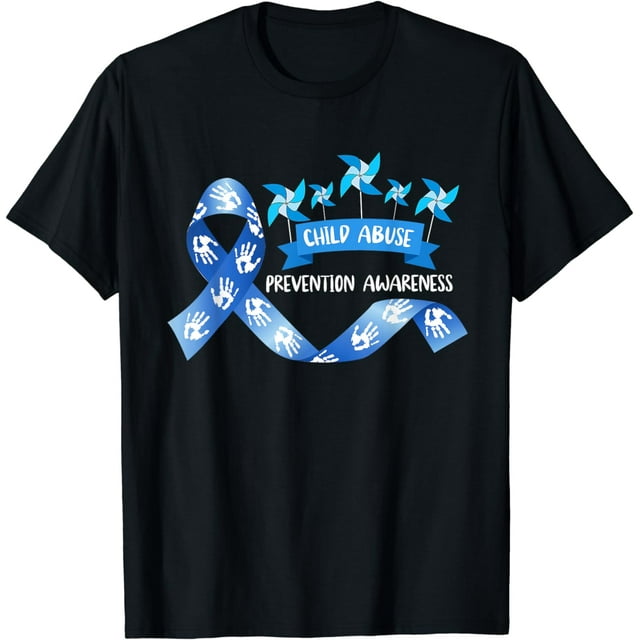 Child Abuse Prevention Awareness Month Pinwheel Ribbon T-Shirt ...