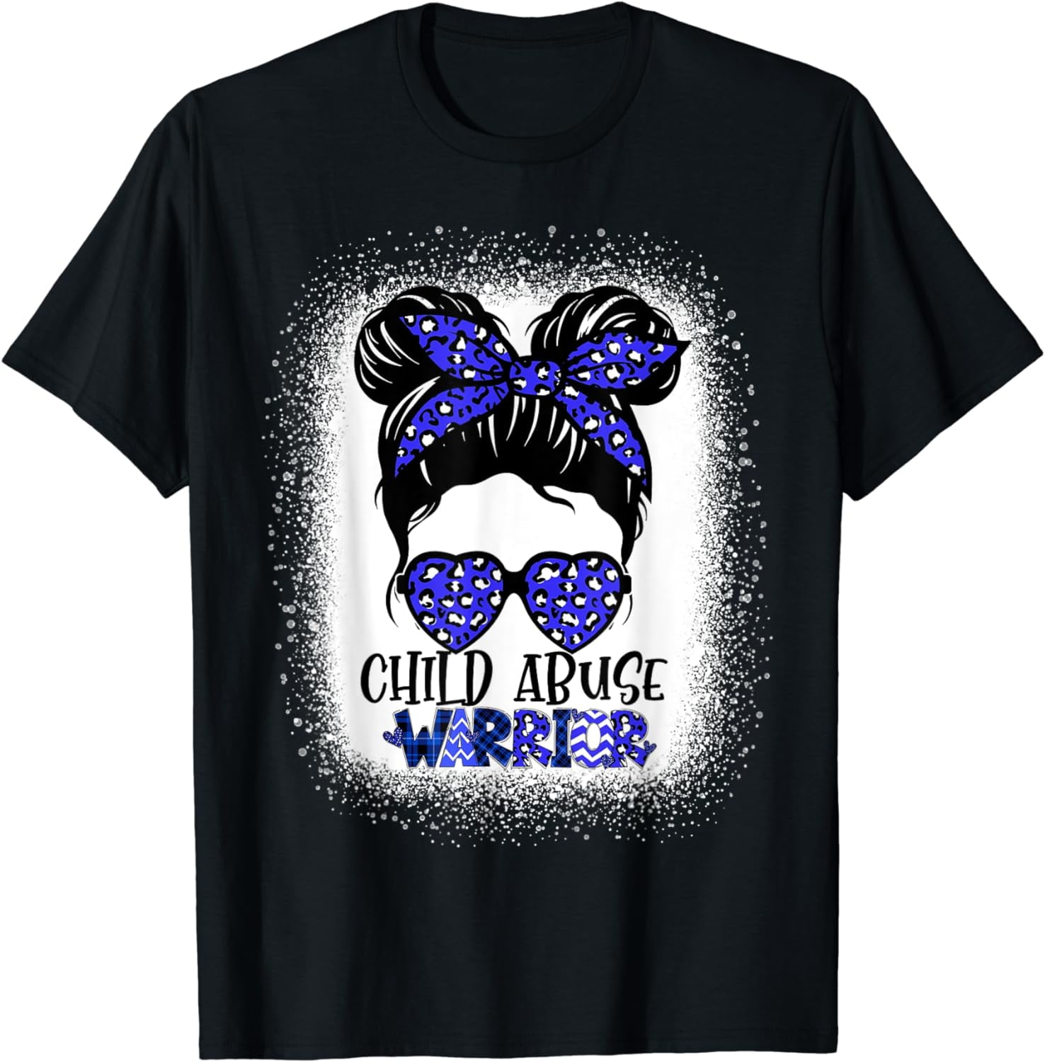 Child Abuse Warrior Child Abuse Prevention Awareness Girls T-Shirt ...
