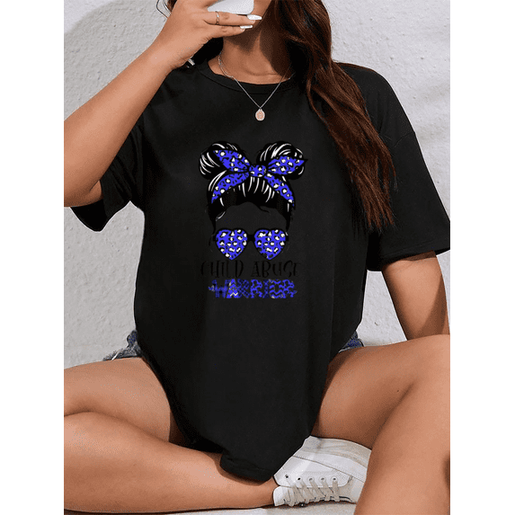 Child Abuse Warrior Prevention Awareness Blue Ribbon Hope Unisex T ...