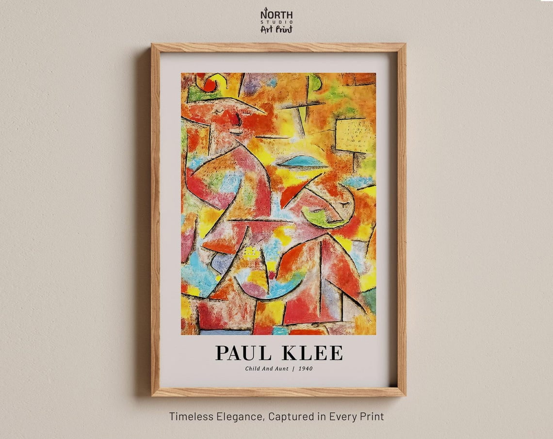 Child And Aunt Poster, Paul Klee Poster, Poster Print, Wall Art, Art ...