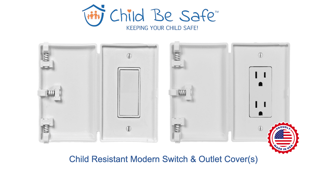 Child Be Safe Safety Cover, Infant Proof Outlet and Rocker Switch Box ...