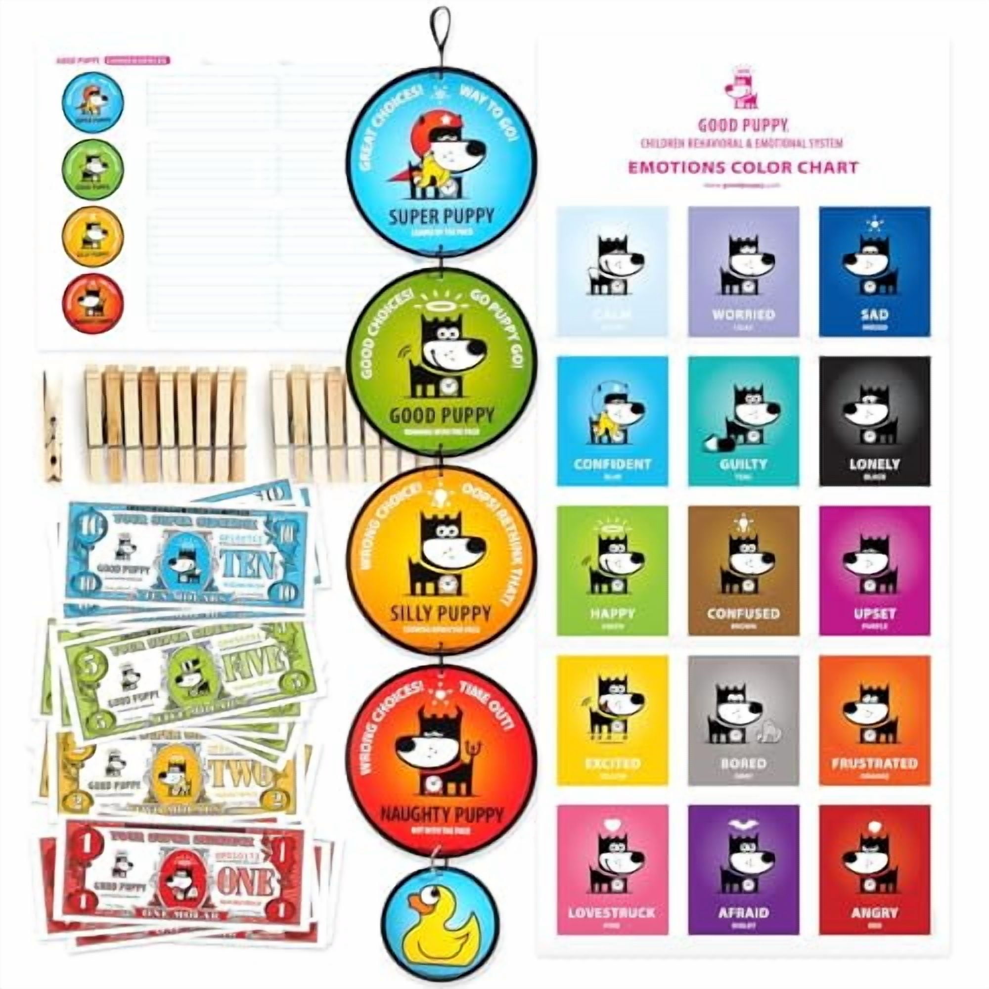 Child Behavior Stop Light Clip Chart Red Yellow Green with Consequences ...
