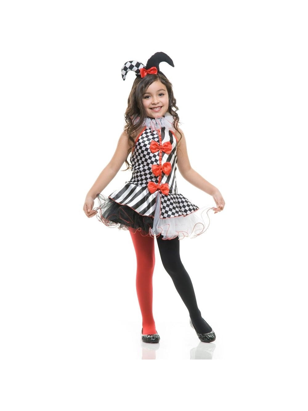 Child Black & White Jester Costume - Walmart.com