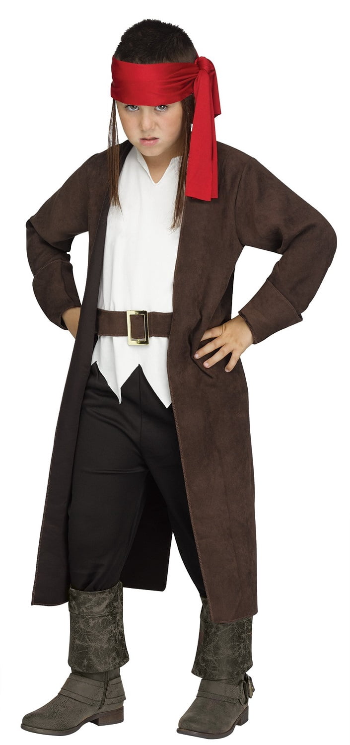 Child Boys Pirate Buccaneer Ahoy Matey Captain Caribbean Swashbuckler ...