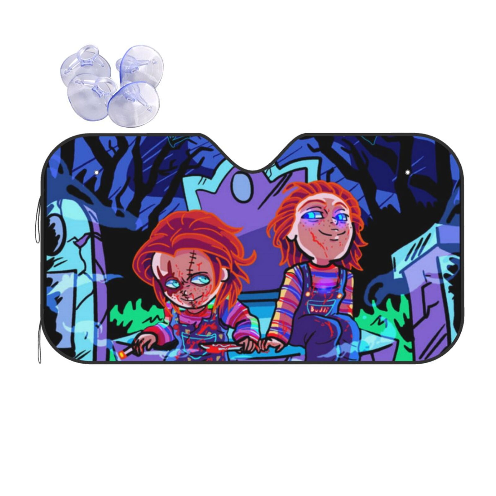 Child Cartoon Play Chucky Fashion Car Sunshade UV Rays Sun Visor ...